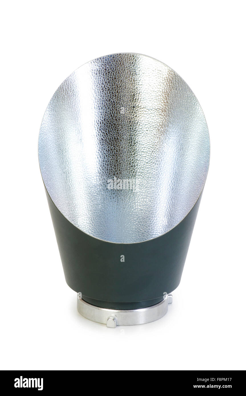 Backlight reflector isolated on the white background Stock Photo - Alamy