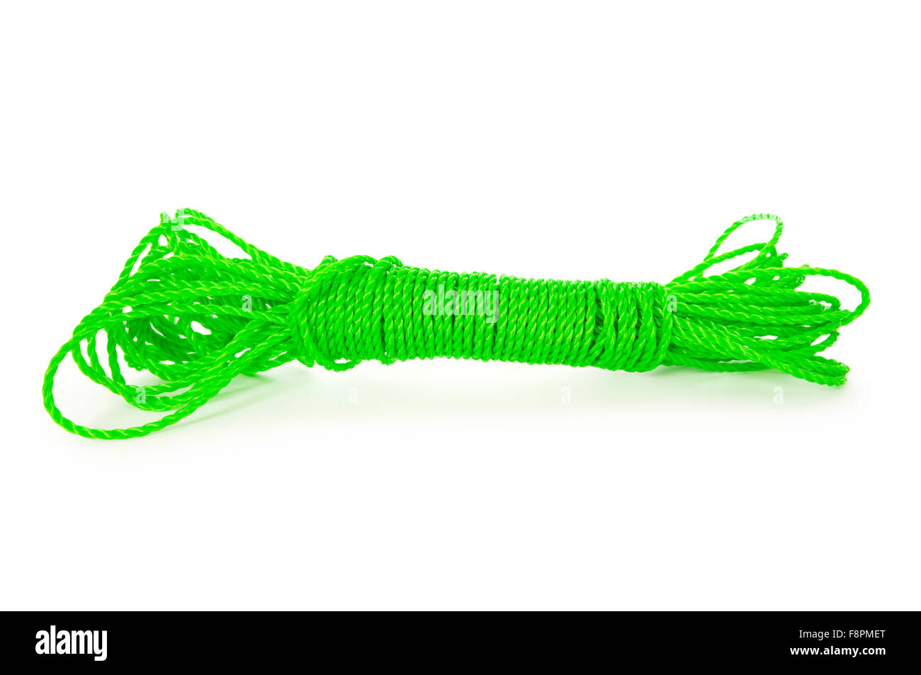 Rope skein isolated on the white background Stock Photo - Alamy
