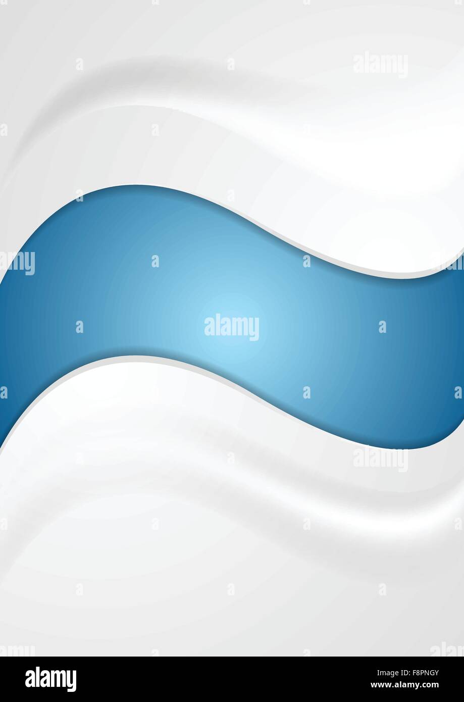 Shiny blue and pearl grey wavy background. Vector design Stock Vector ...