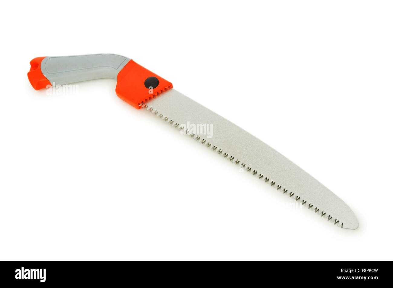 Hand saw isolated on the white background Stock Photo - Alamy