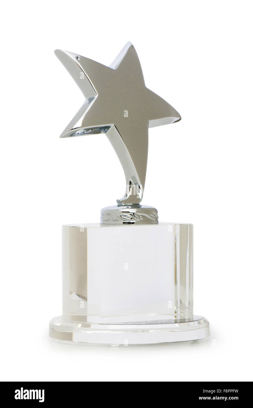 Star award isolated on the white background Stock Photo - Alamy