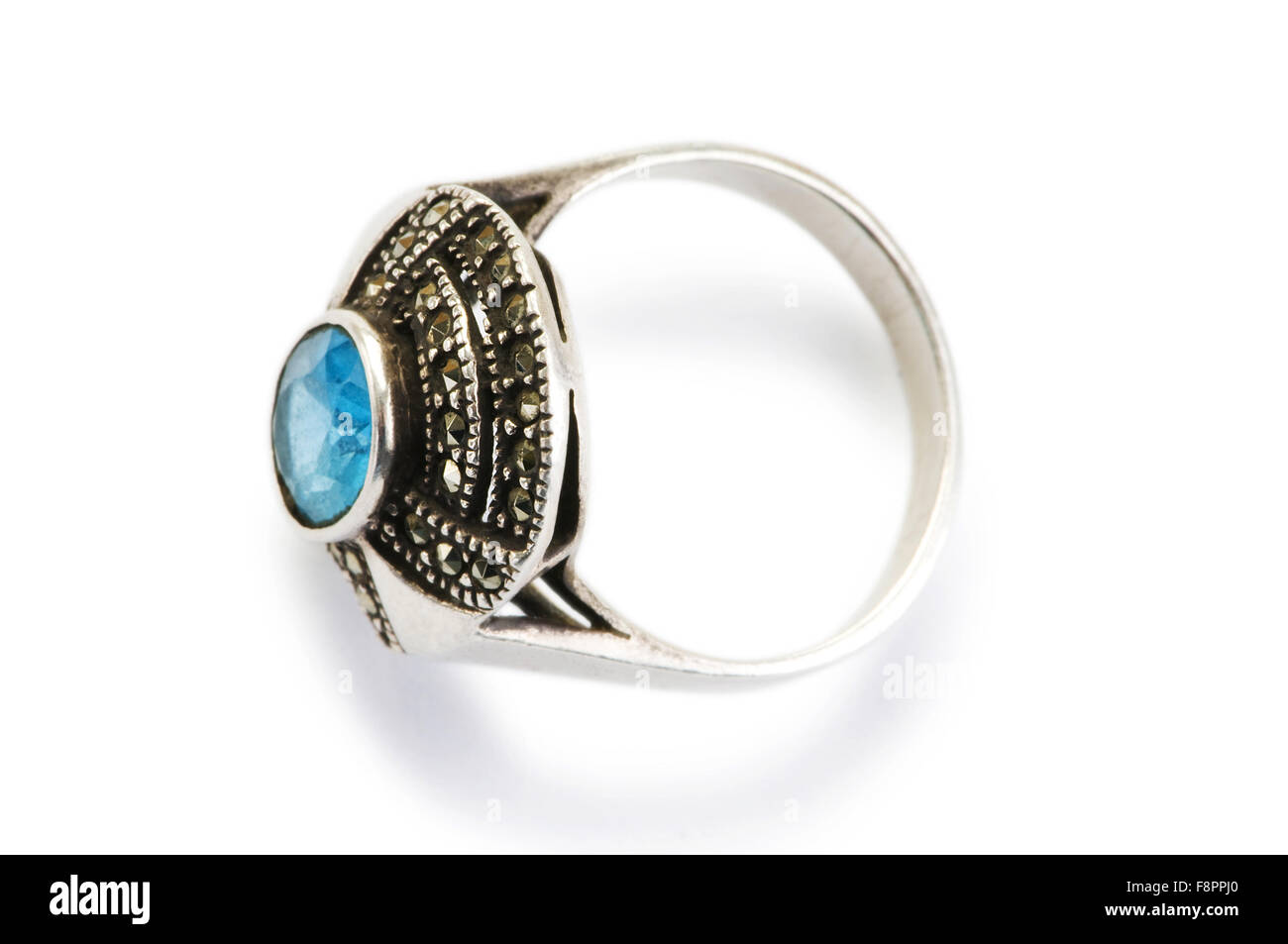 Jewellery ring isolated on the white background Stock Photo - Alamy