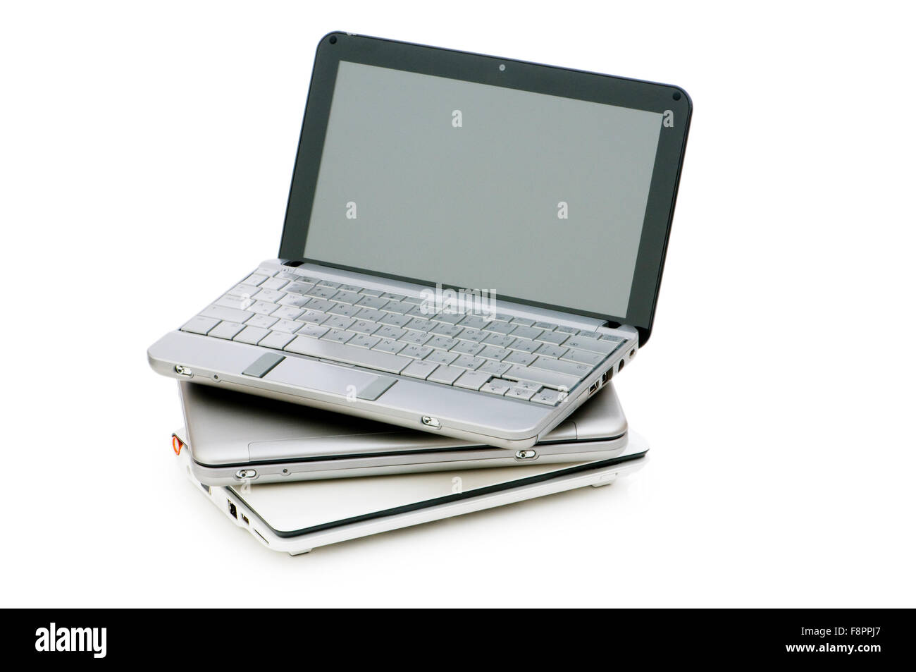 Stylish netbook isolated on the white background Stock Photo - Alamy
