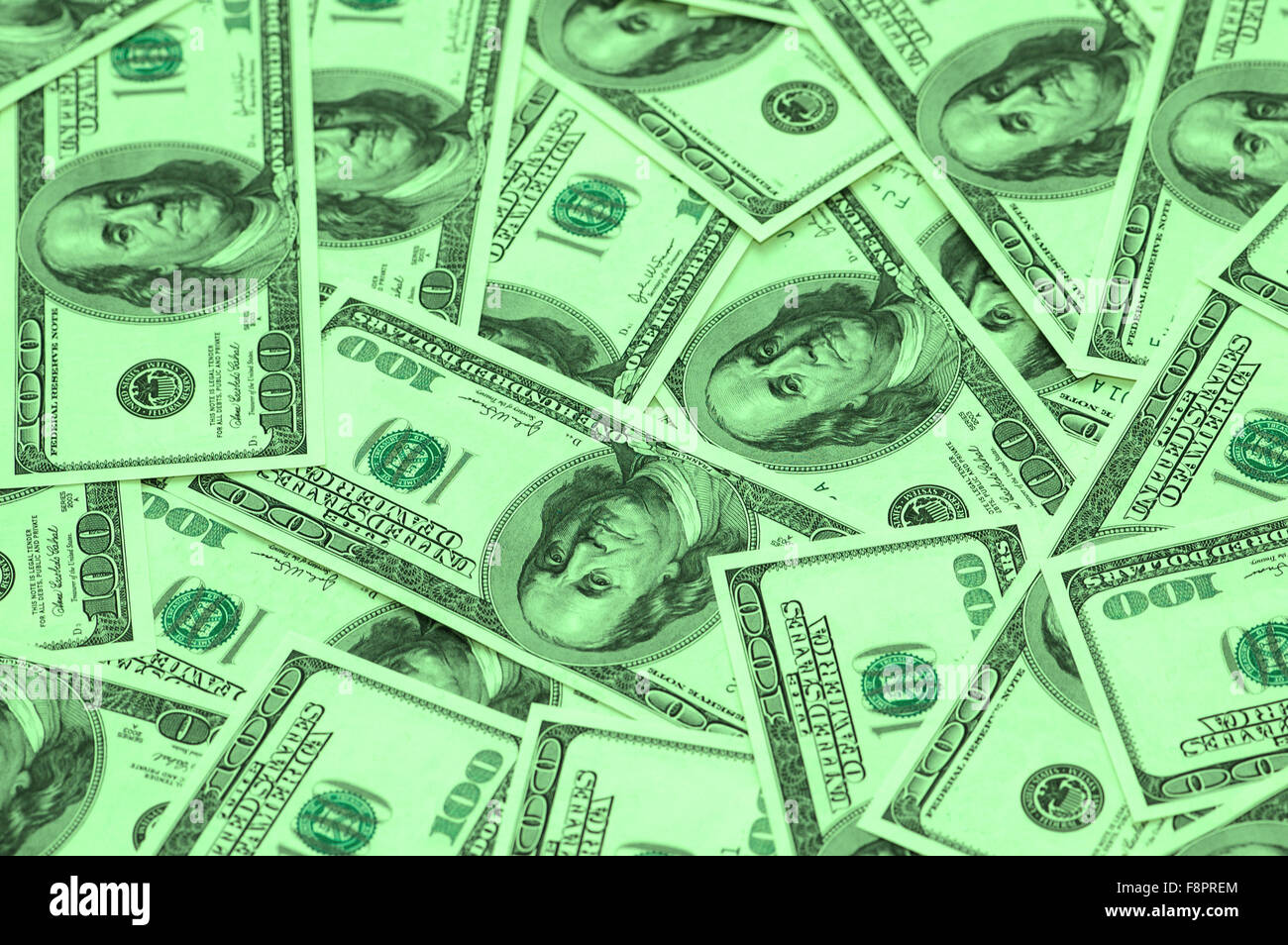 Hundred dollar bank notes arranged as background Stock Photo - Alamy