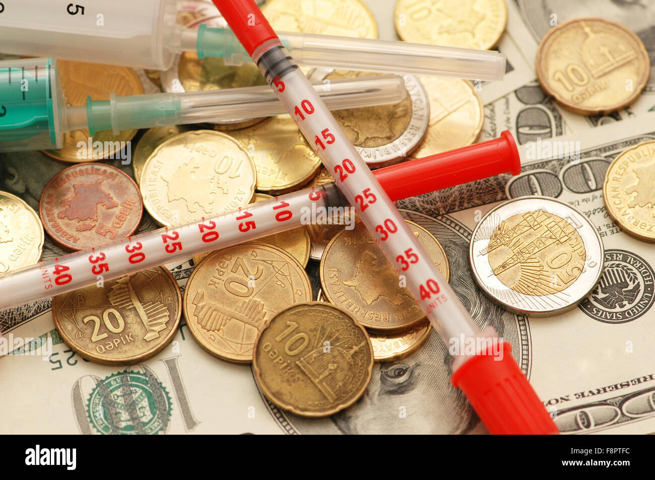 Conceptual photo illustrating expensive drugs and medicines Stock Photo ...
