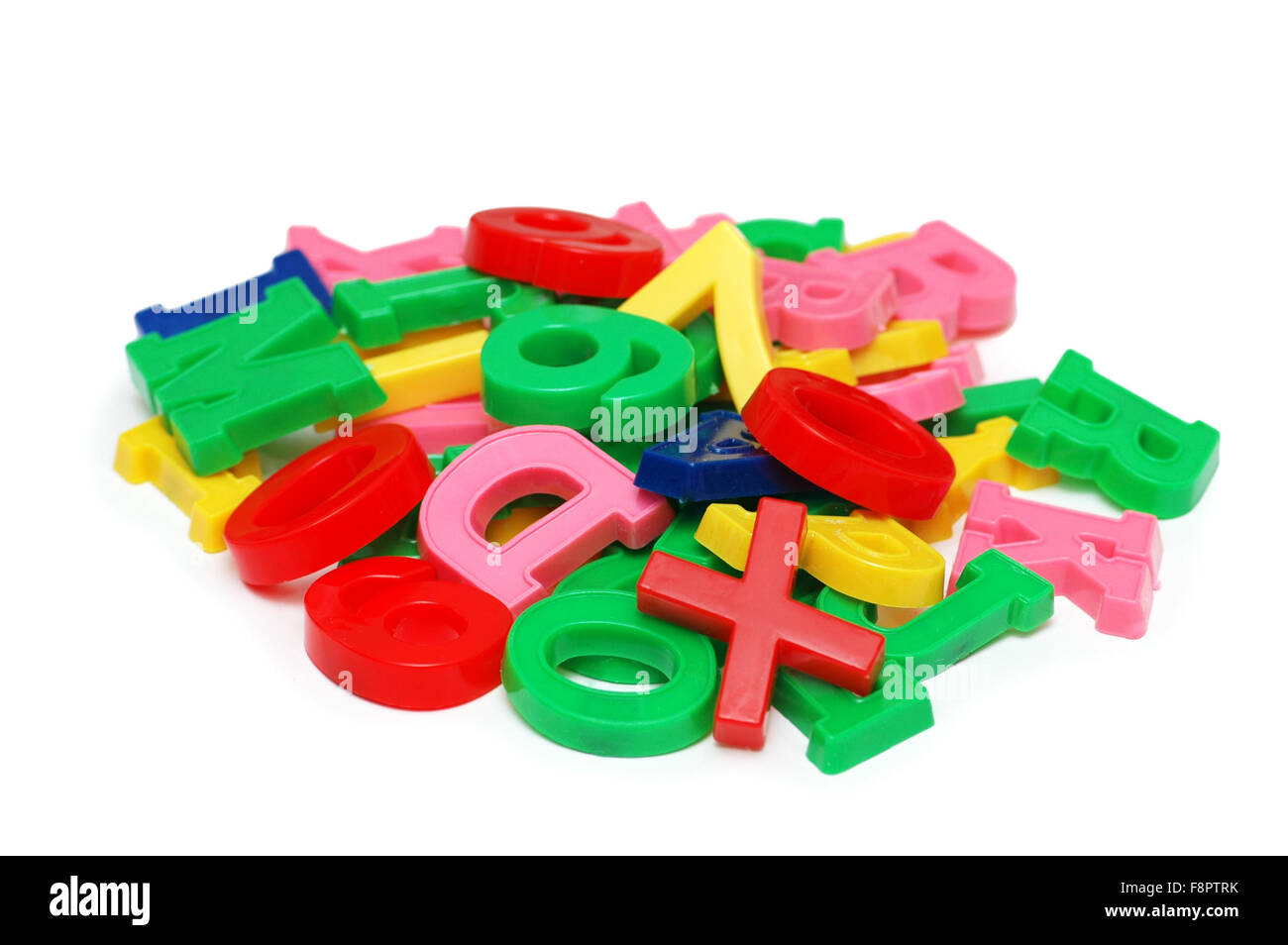 Various letters and digits on the white board Stock Photo - Alamy