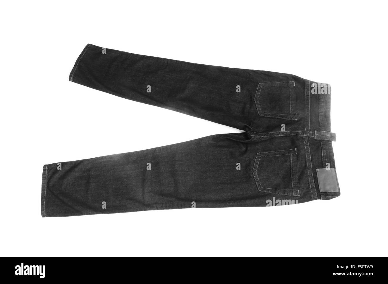 Pair of jeans isolated on the white background Stock Photo - Alamy