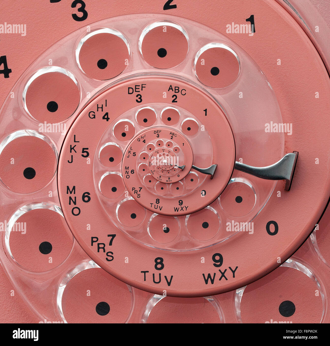 Droste Vintage Rotary Dial Spiral Stock Photo - Alamy