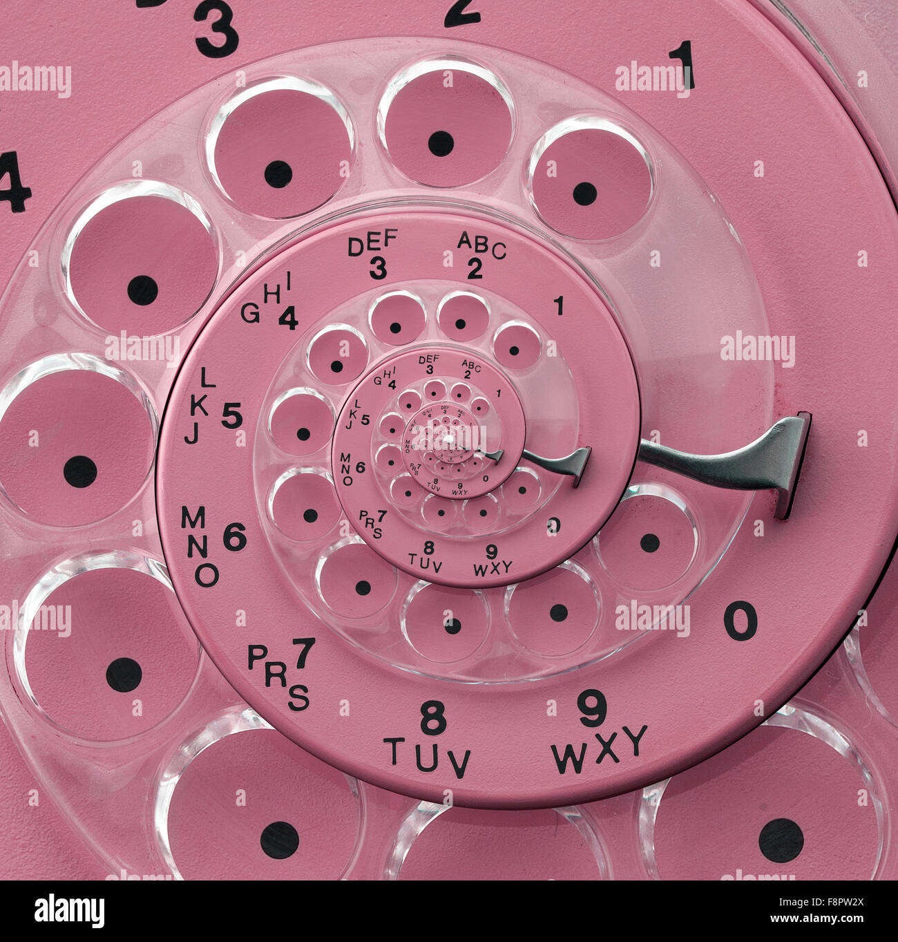 Droste Vintage Rotary Dial Spiral Stock Photo - Alamy