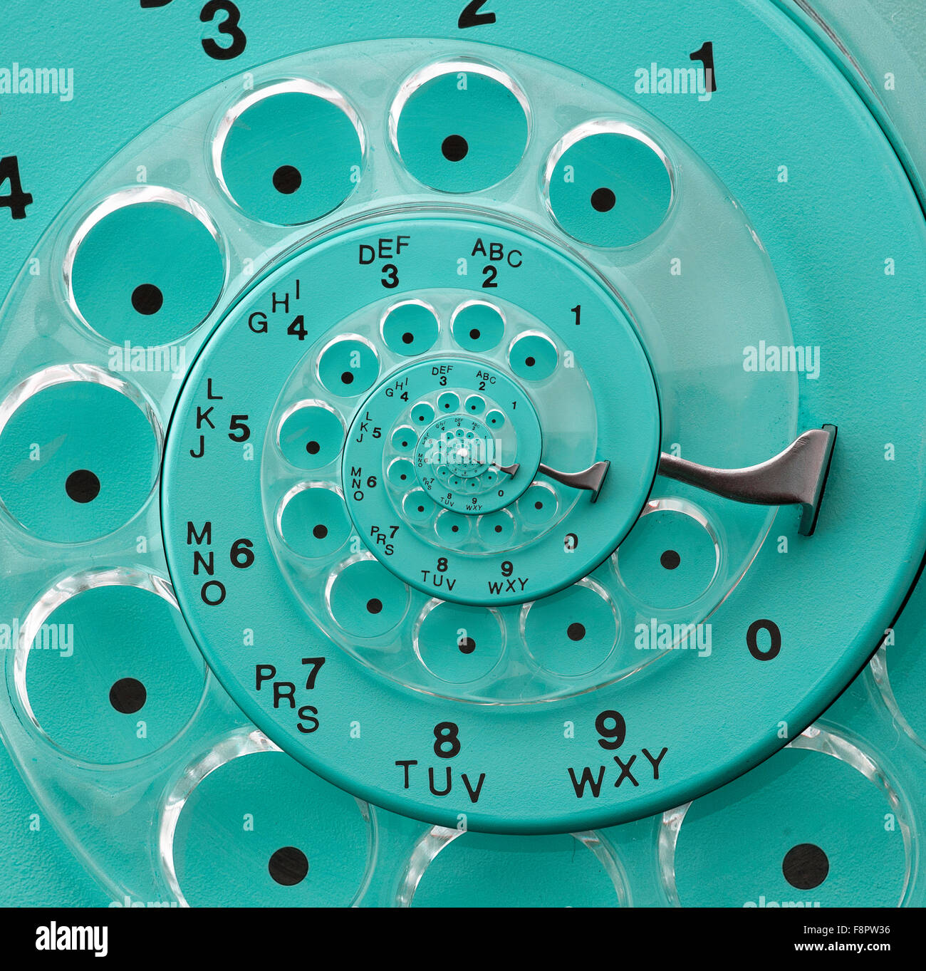 Droste Vintage Rotary Dial Spiral Stock Photo - Alamy