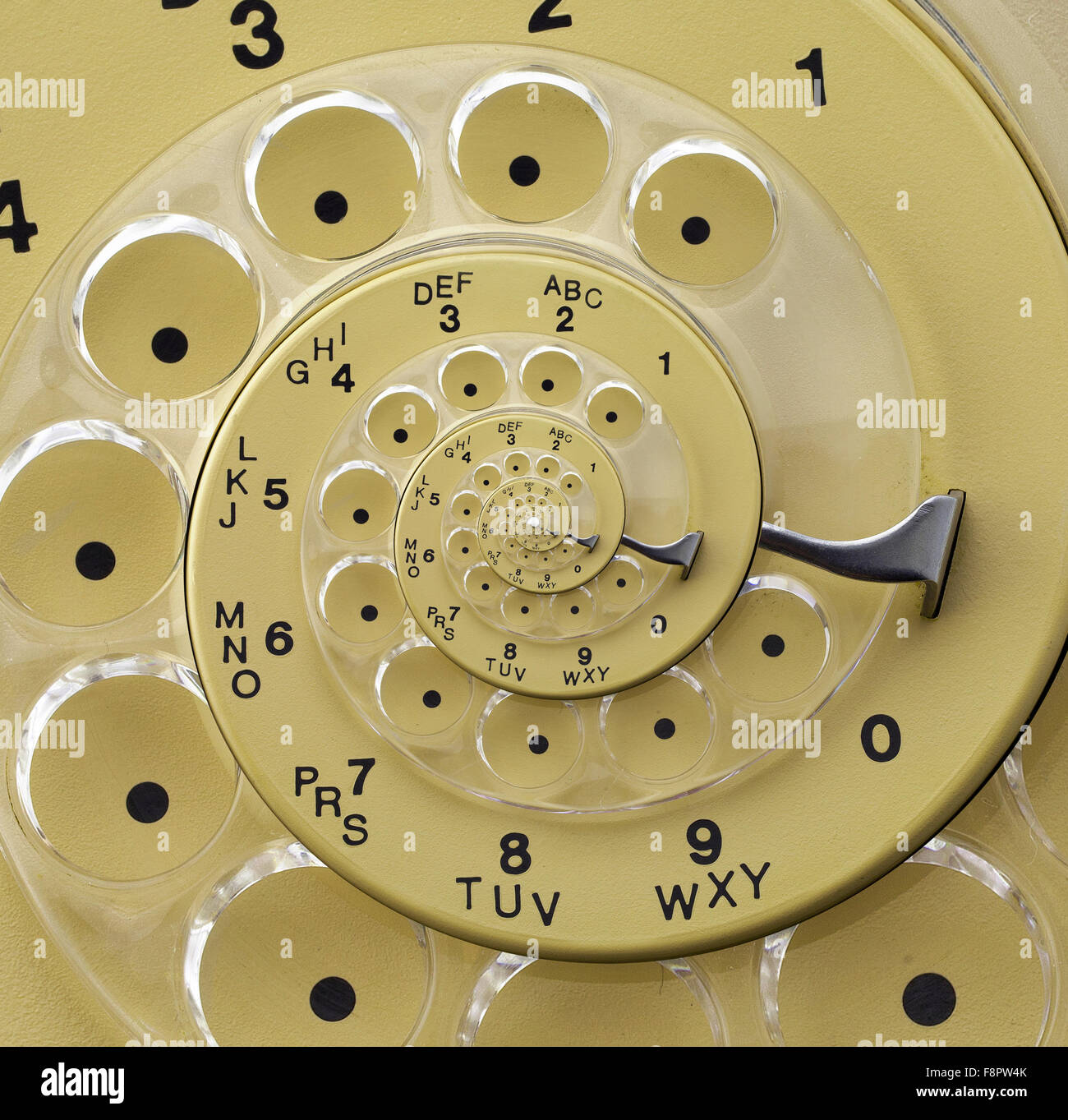 Droste Vintage Rotary Dial Spiral Stock Photo - Alamy