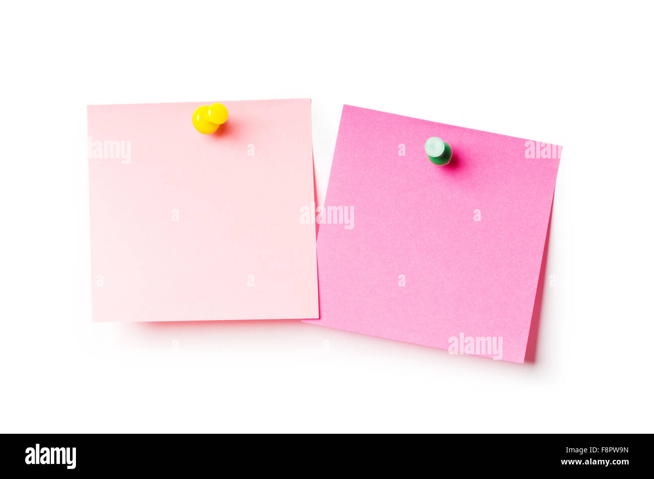 Reminder notes isolated on the white background Stock Photo - Alamy