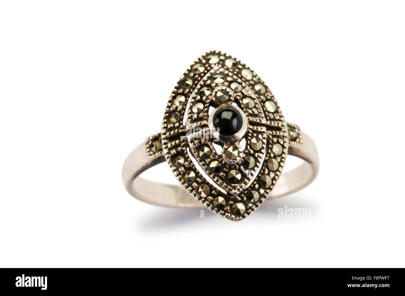 Jewellery ring isolated on the white background Stock Photo - Alamy