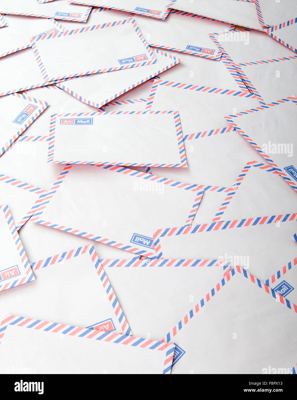 Mail concept with many envelopes on the table Stock Photo - Alamy