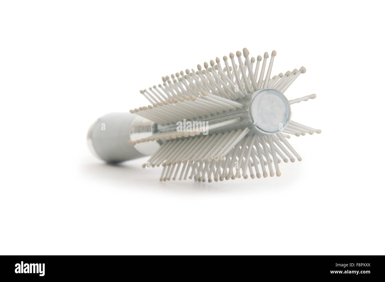 Grey comb isolated on the white background Stock Photo - Alamy