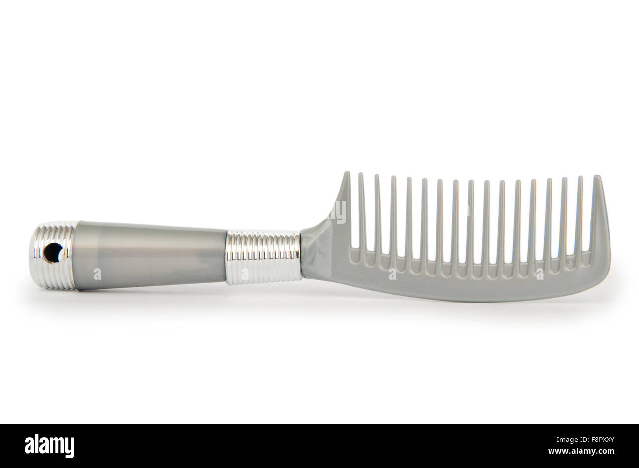 Grey comb isolated on the white background Stock Photo - Alamy