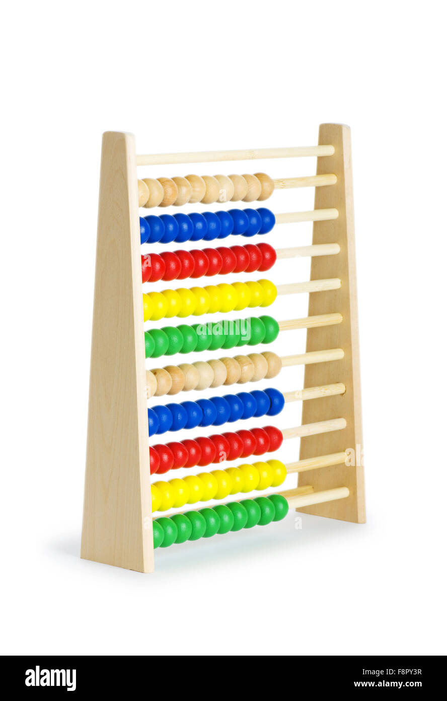 Education concept - Abacus with many colorful beads Stock Photo - Alamy