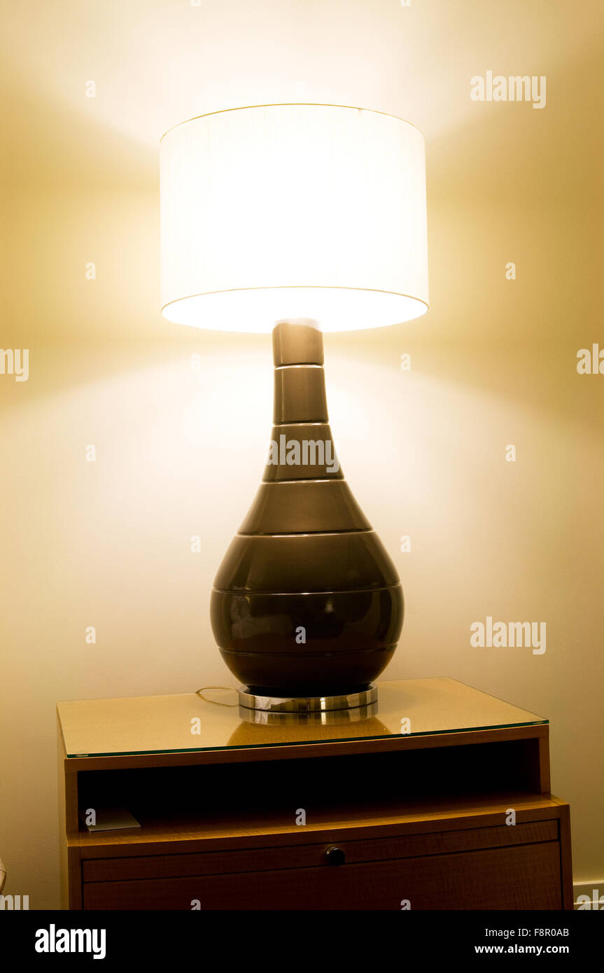 Room interior - Light stand on the table Stock Photo - Alamy
