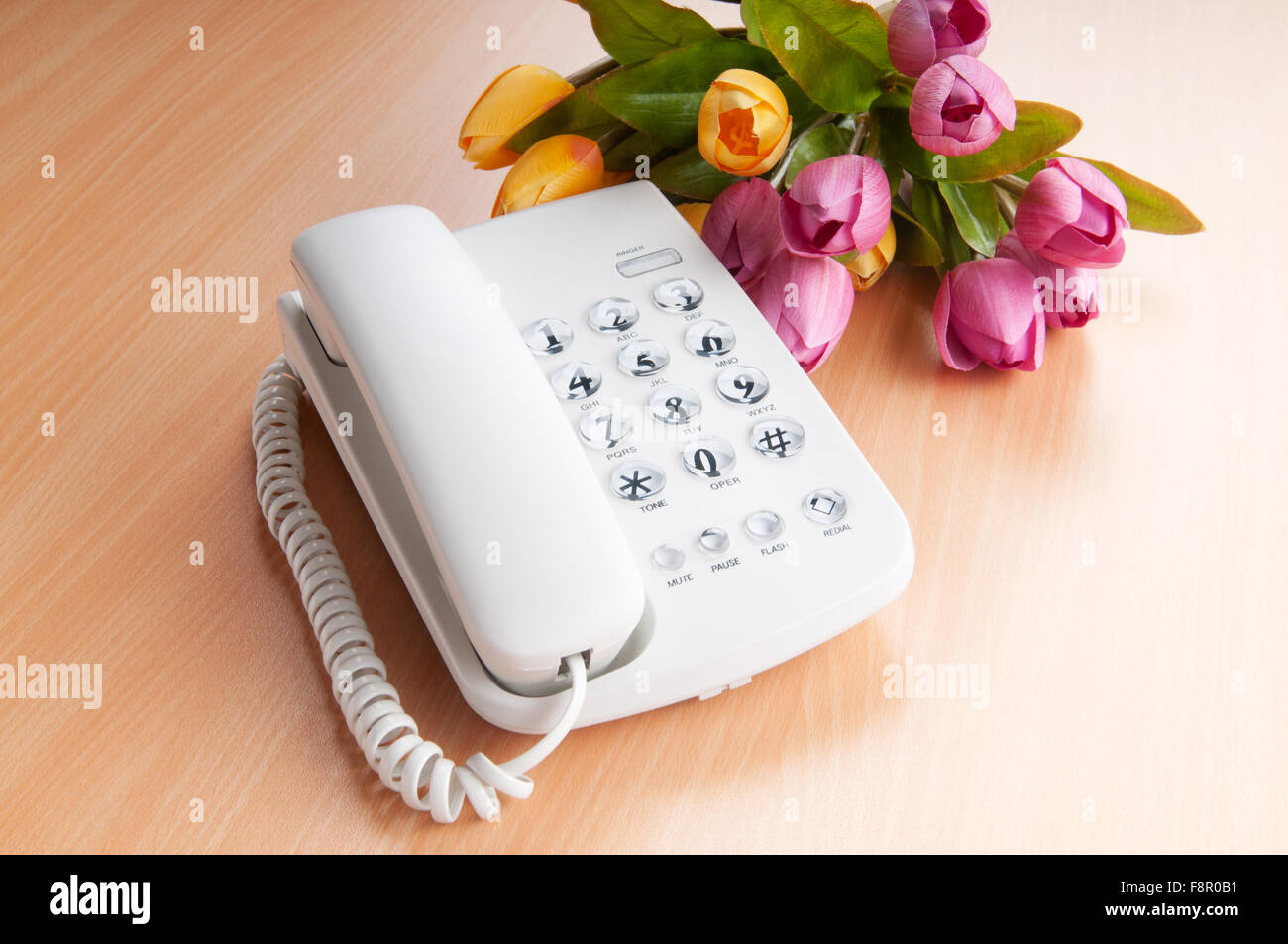 Romantic concept phone tulip hi-res stock photography and images - Alamy