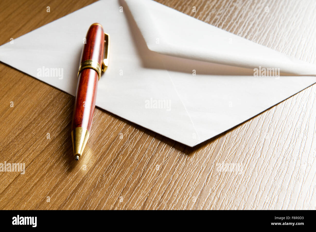 Mail concept with many envelopes on the table Stock Photo - Alamy