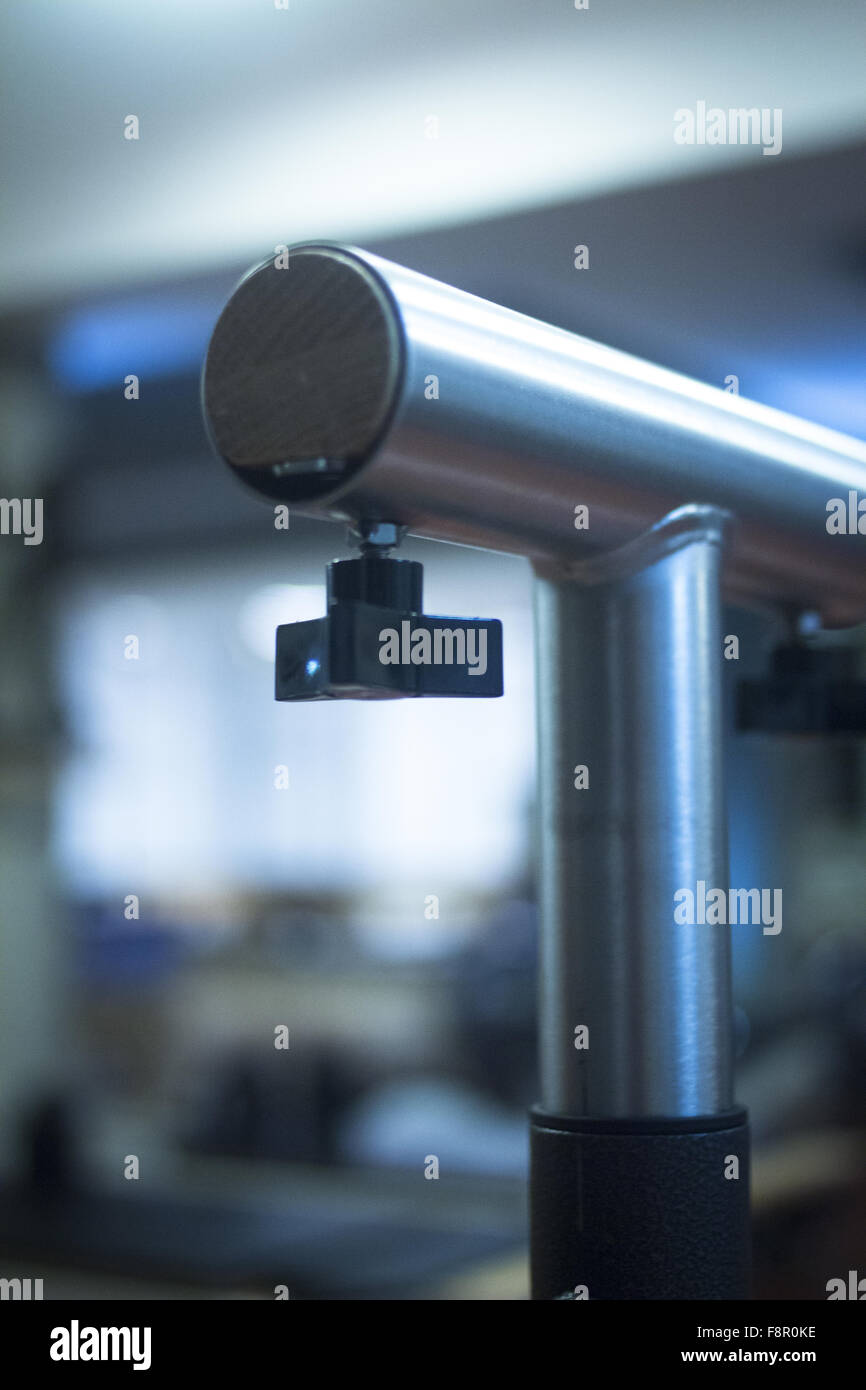 Pilates exercise fitness gym machine in health club to develop strength ...