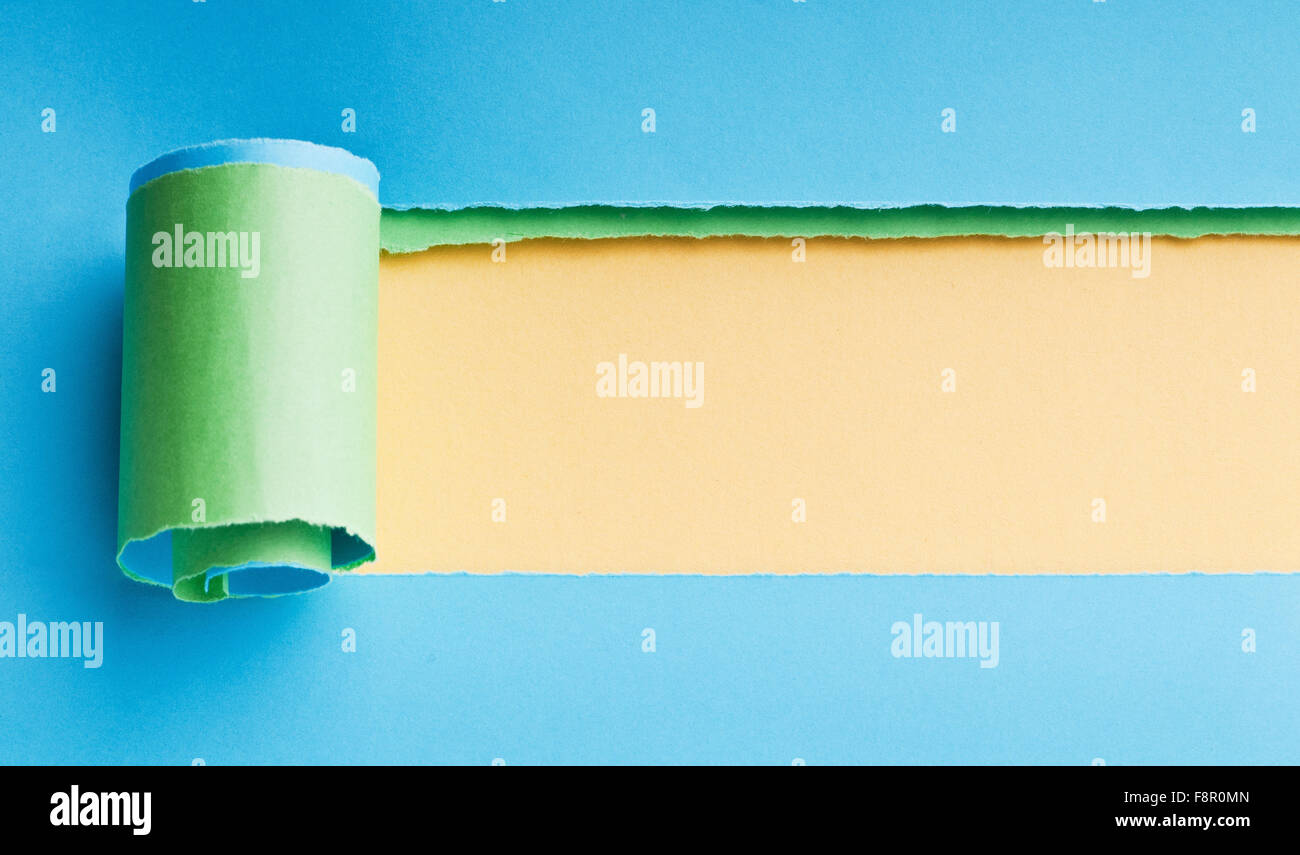 Torn paper with space for your message Stock Photo - Alamy
