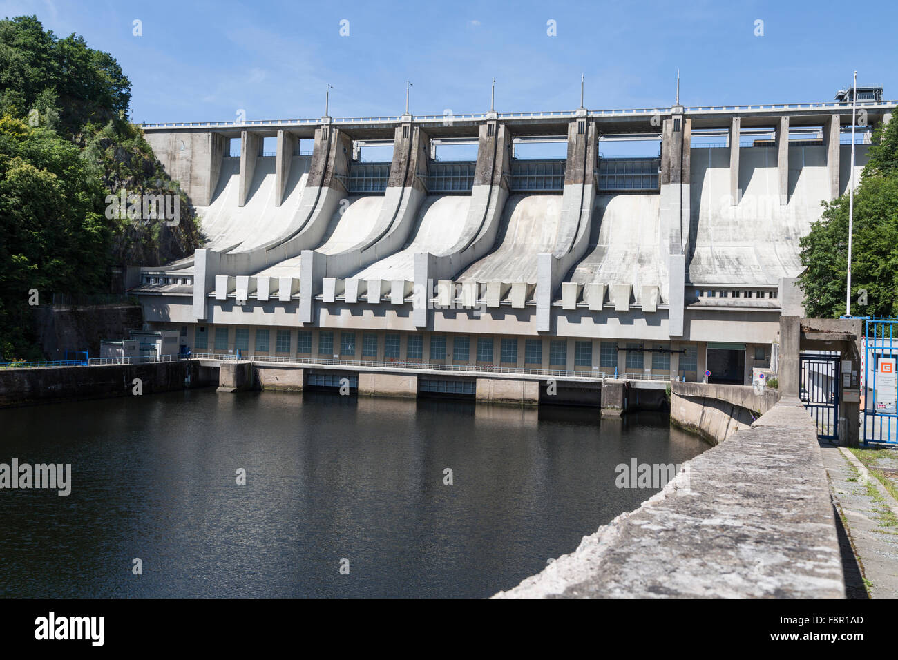 Below the river dam Slapy, Czech republic Stock Photo - Alamy