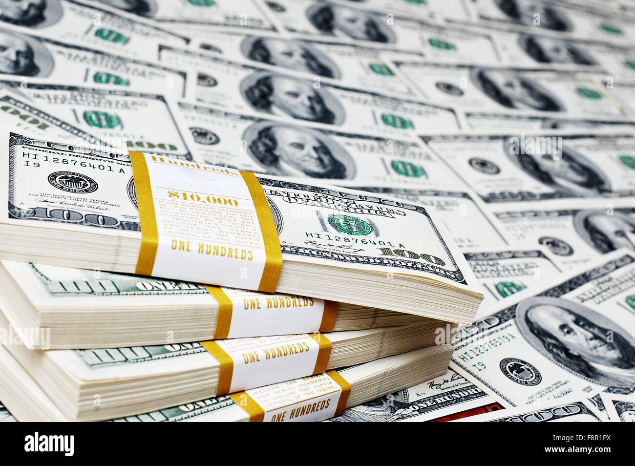Background made of many dollars Stock Photo - Alamy