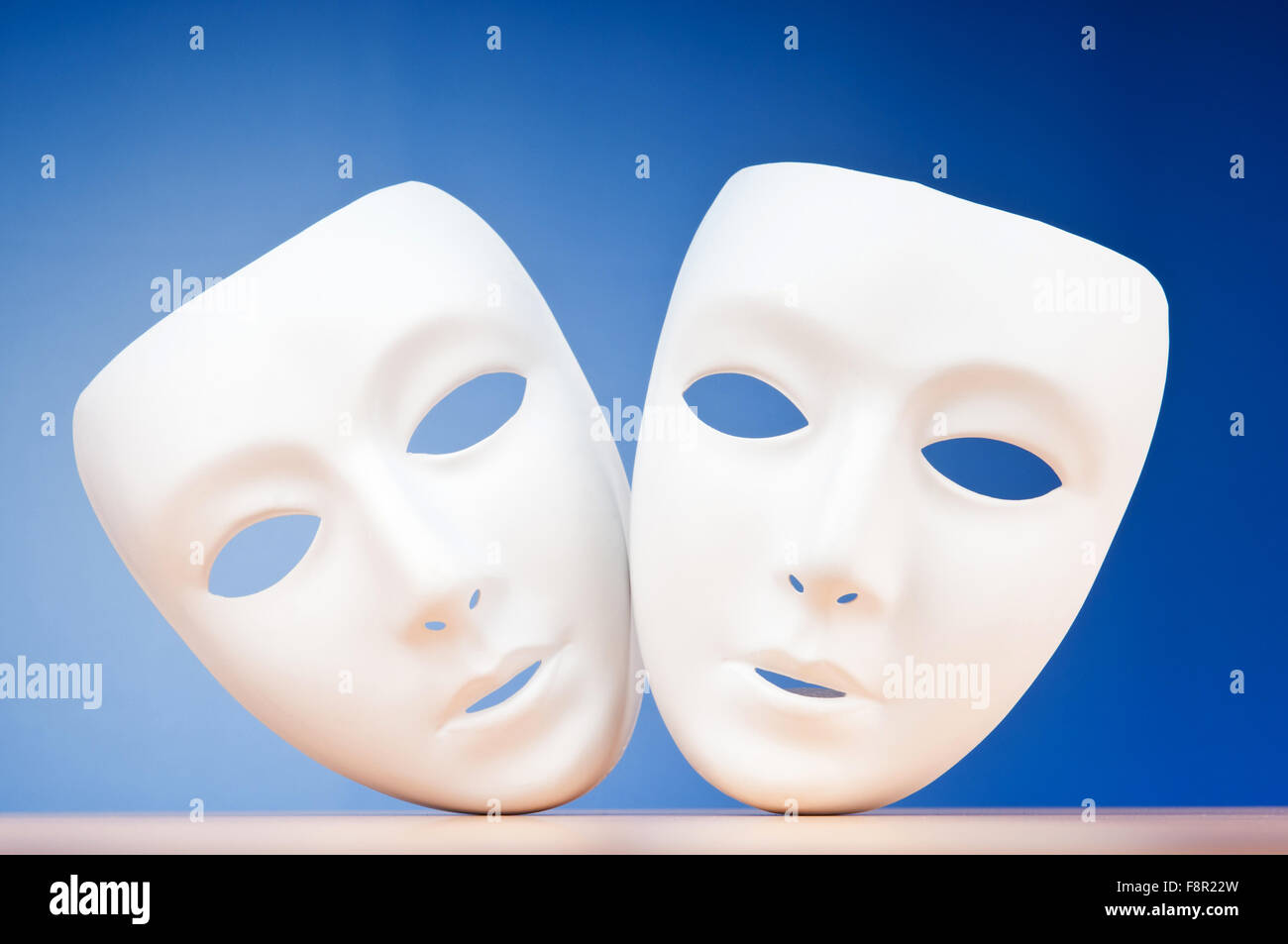 Masks with theatre concept Stock Photo - Alamy