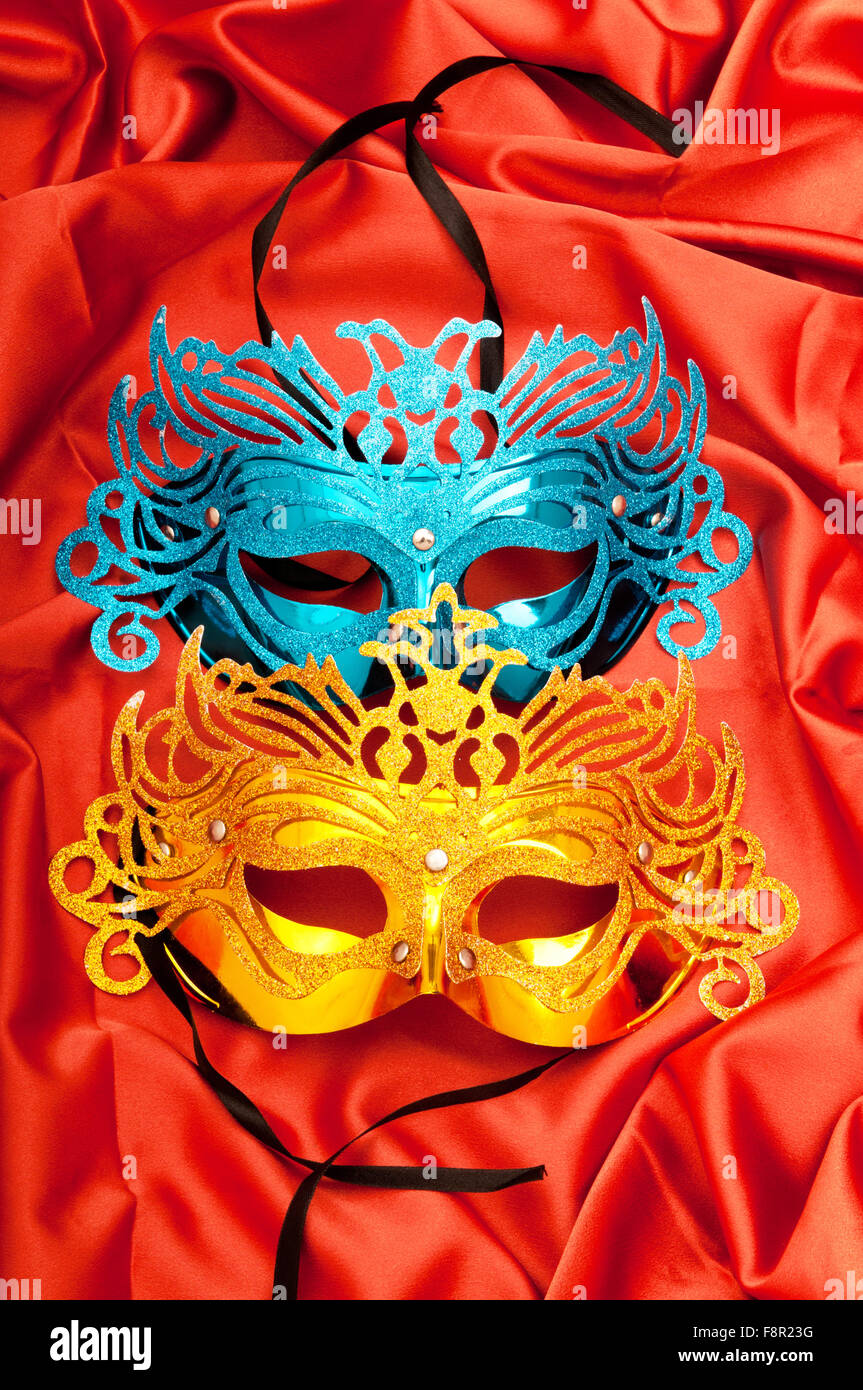 Masks with theatre concept Stock Photo - Alamy