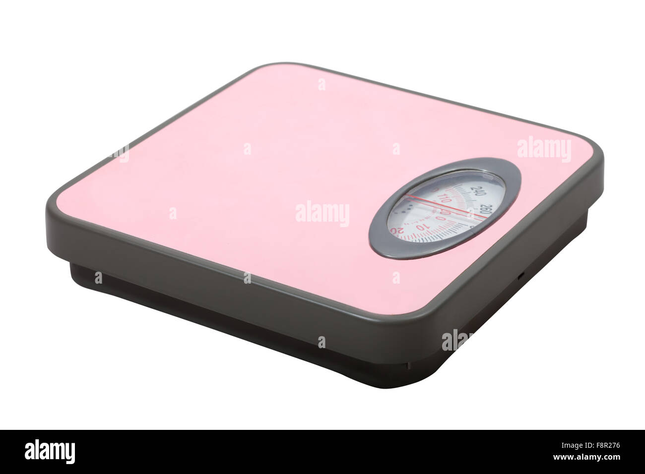 Weighing scales. Isolated over white background Stock Photo - Alamy