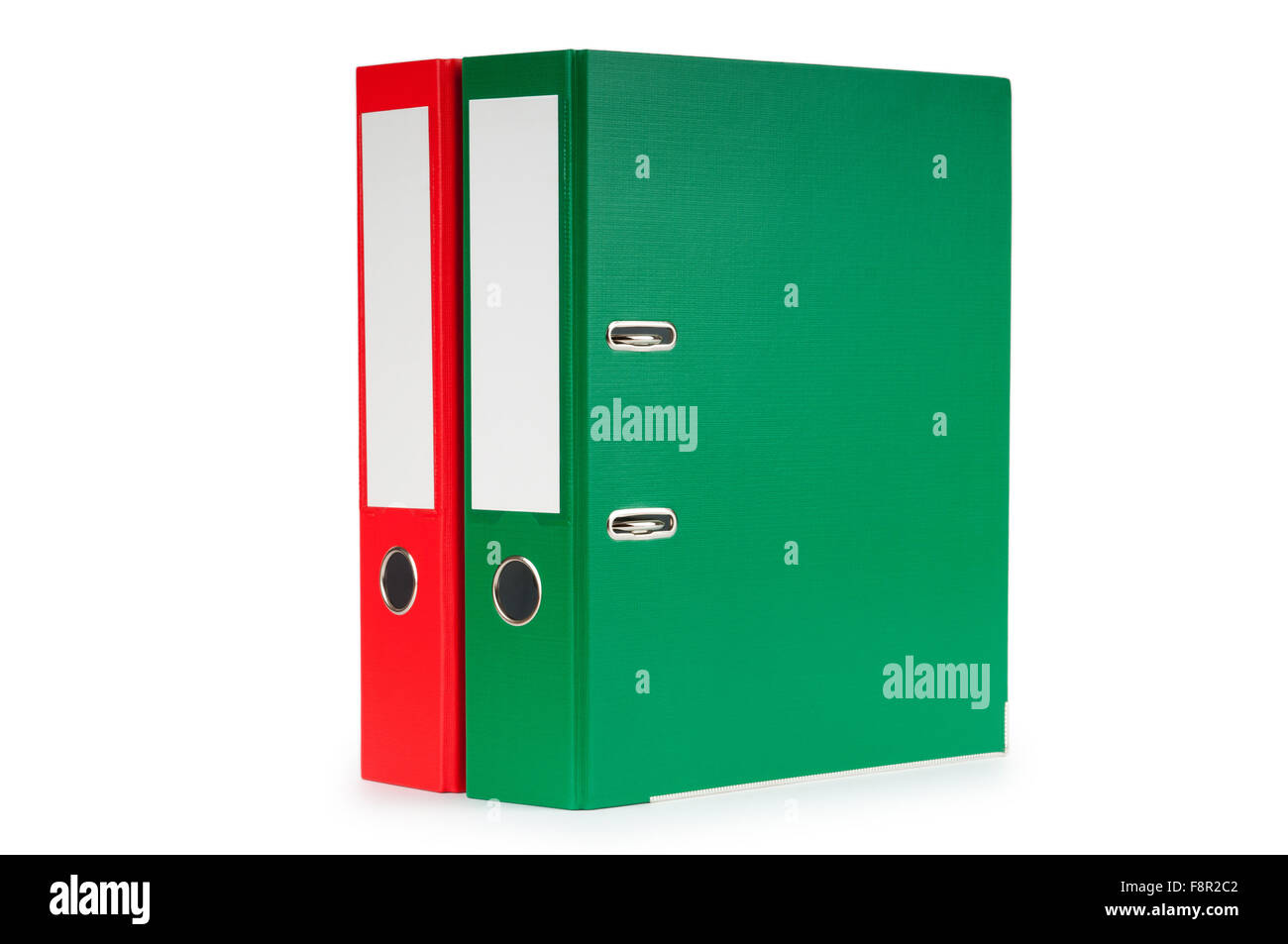 Office folders isolated on the white background Stock Photo - Alamy