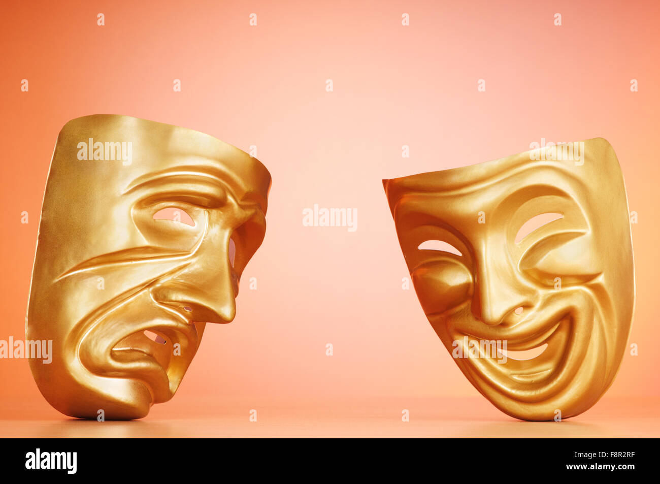 Masks with the theatre concept Stock Photo - Alamy