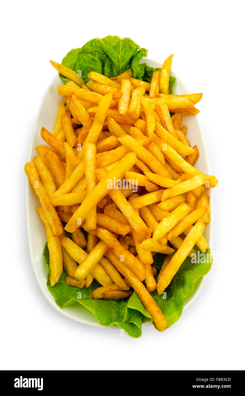 French fries in the plate Stock Photo - Alamy