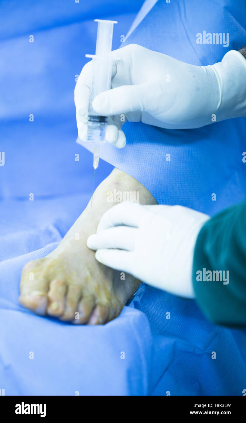 Hospital emergency orthopedics and traumatology surgery operating room ...