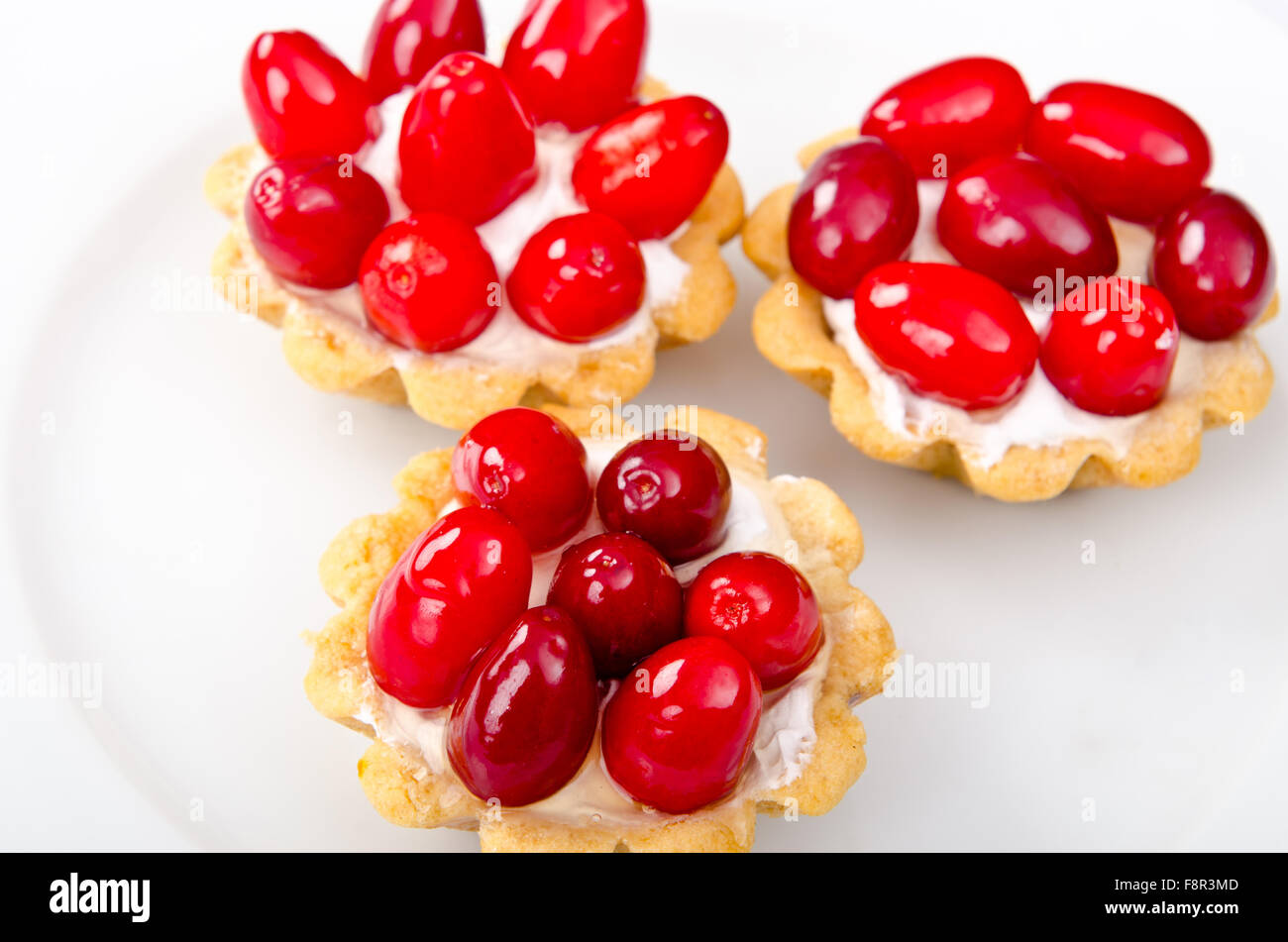 Fruit pastries in the plate Stock Photo - Alamy
