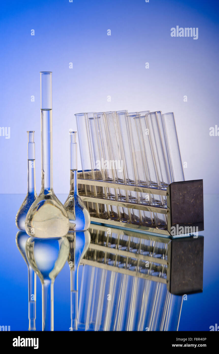 Chemical tubing at gradient background Stock Photo - Alamy