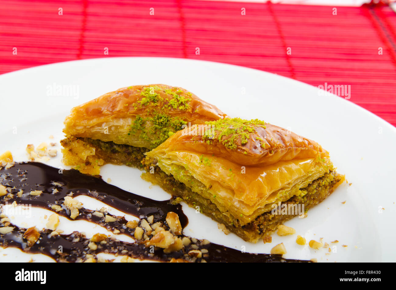 Traditional turkish sweet dessert Stock Photo - Alamy