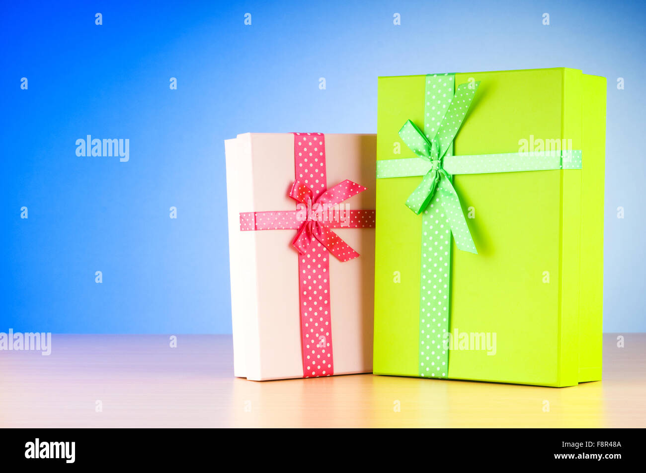 Celebration concept with gift boxes Stock Photo - Alamy