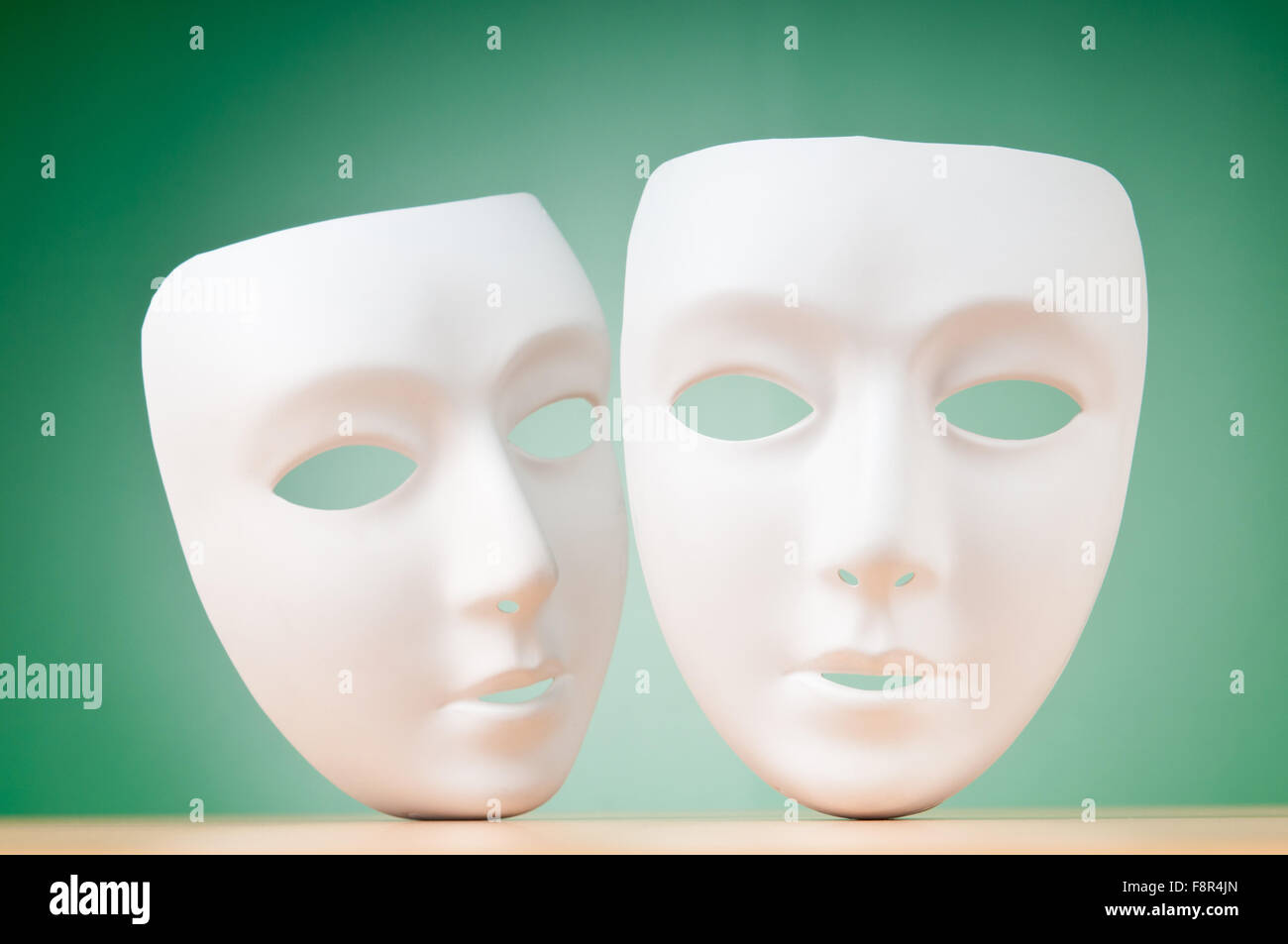 Masks with theatre concept Stock Photo - Alamy