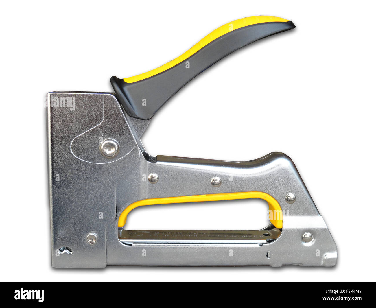 Stapler Gun - Isolated on a white background Stock Photo - Alamy