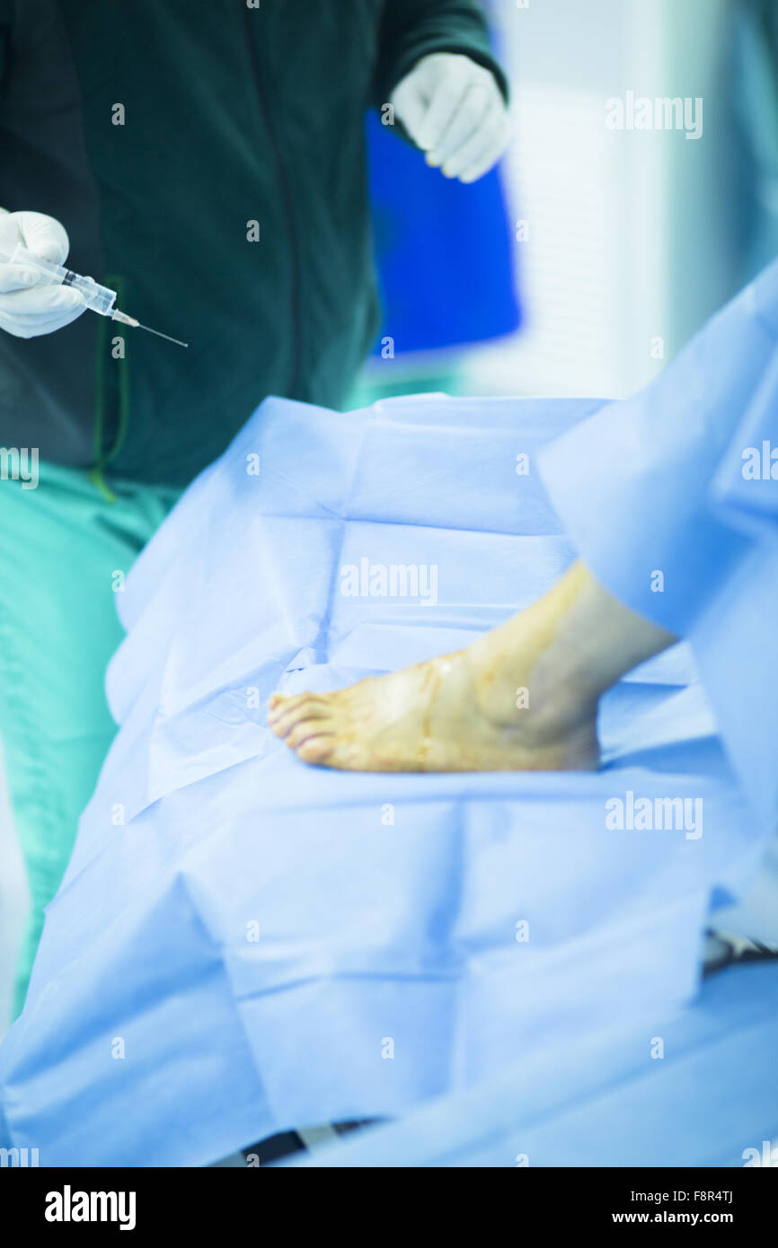 Hospital emergency orthopedics and traumatology surgery operating room ...