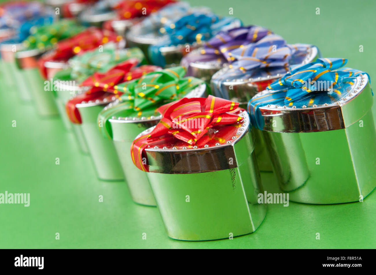 Many colourful gift boxes Stock Photo - Alamy
