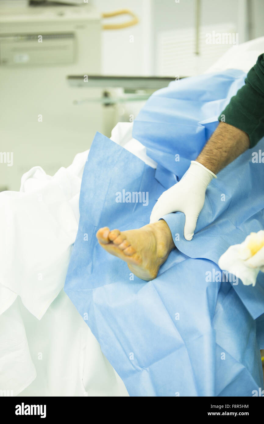 Hospital emergency orthopedics and traumatology surgery operating room ...