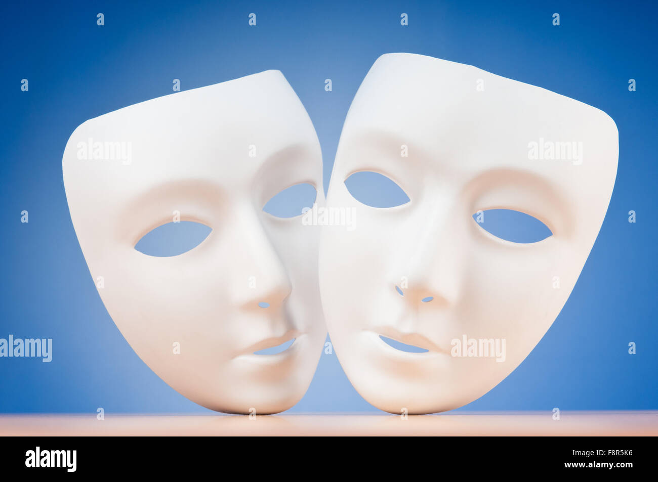 Masks with theatre concept Stock Photo - Alamy