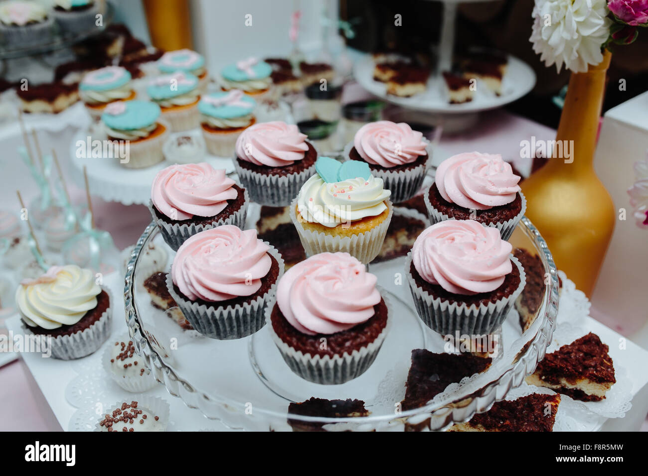 Delicious fancy wedding cake Stock Photo - Alamy