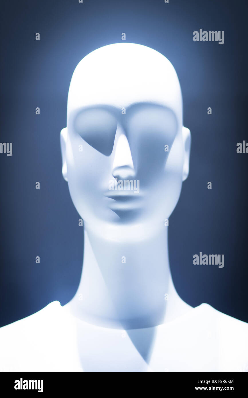 Shop dummy fashion mannequin in department store boutique window ...