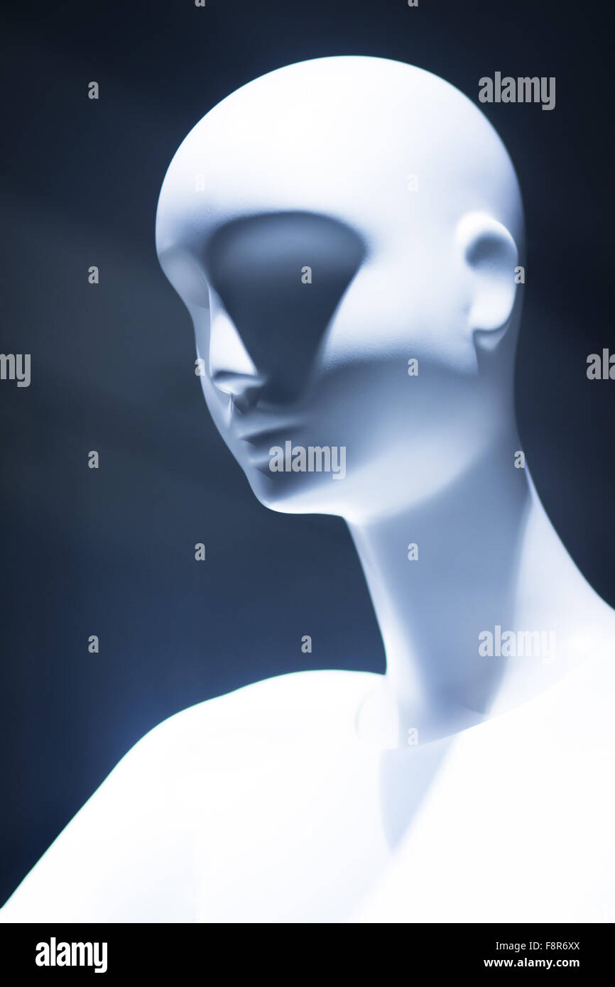 Shop dummy fashion mannequin in department store boutique window ...