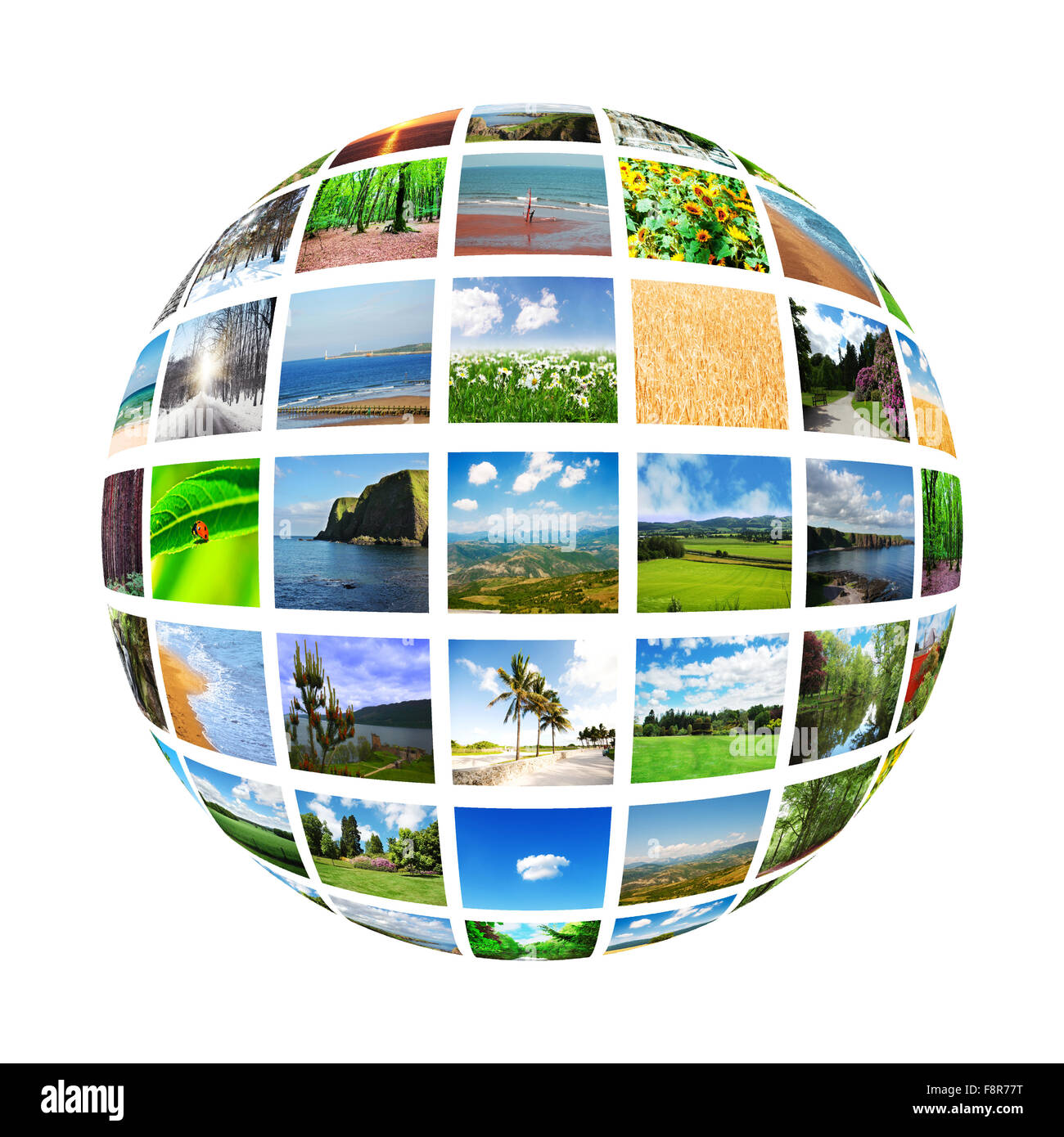 Collage of many nature photos Stock Photo - Alamy