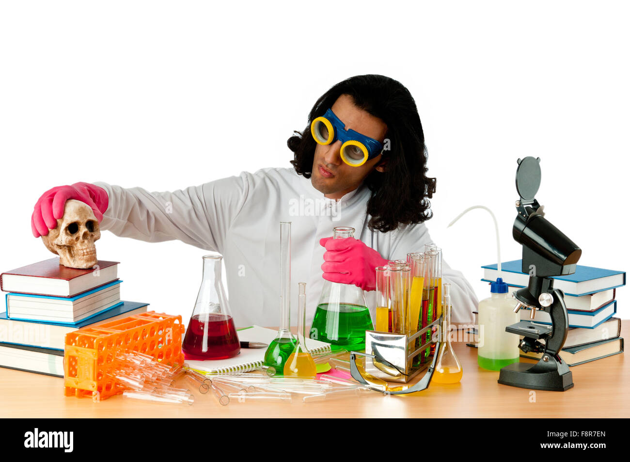 Student working in the chemical lab Stock Photo - Alamy